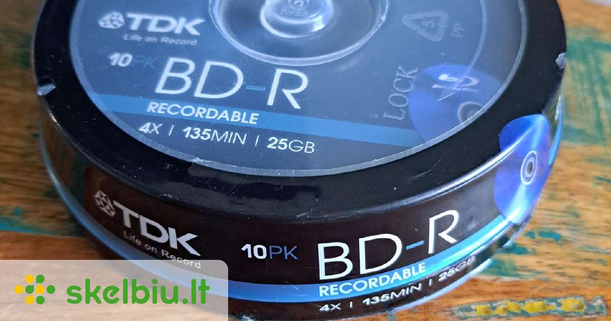 Tdk blue ray Bd-r nauji diskai 10vnt - Skelbiu.lt
