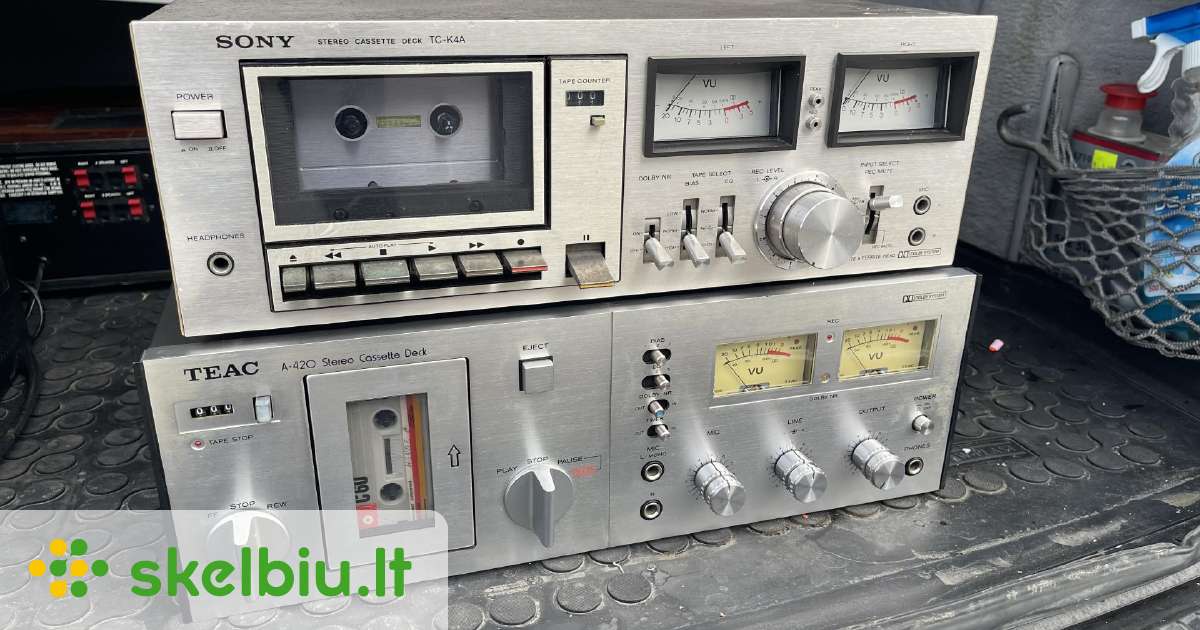 Teac ir Sony kasetinės dekos - Skelbiu.lt