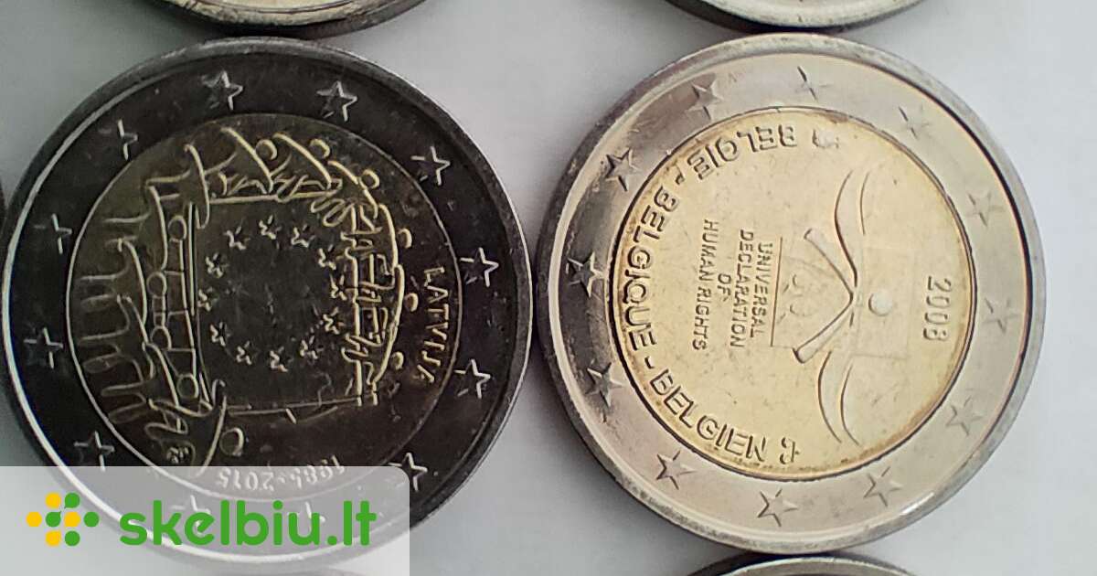 2 Euro monetos Belgija - Skelbiu.lt