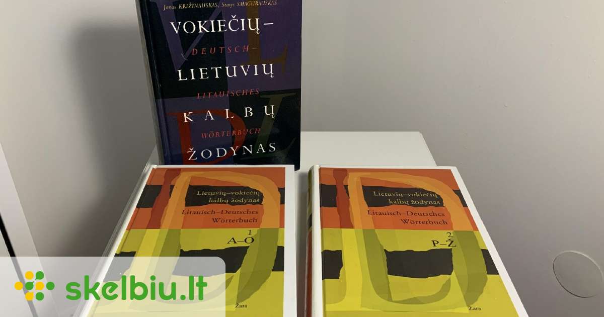 Knyga - Vokiečių kalbos žodynai - Skelbiu.lt