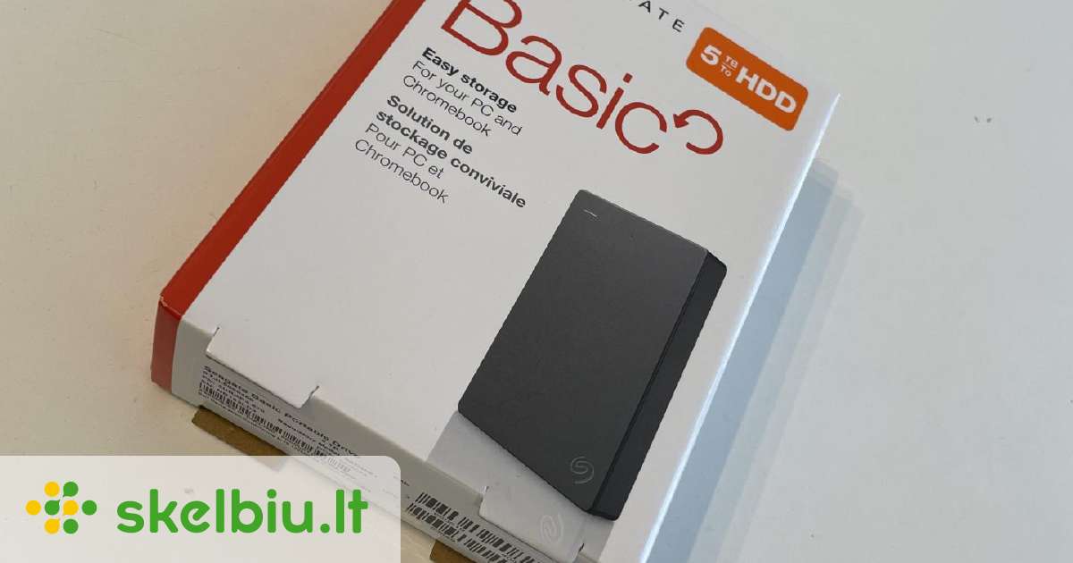 Seagate Basic Portable Drive 5tb - Skelbiu.lt