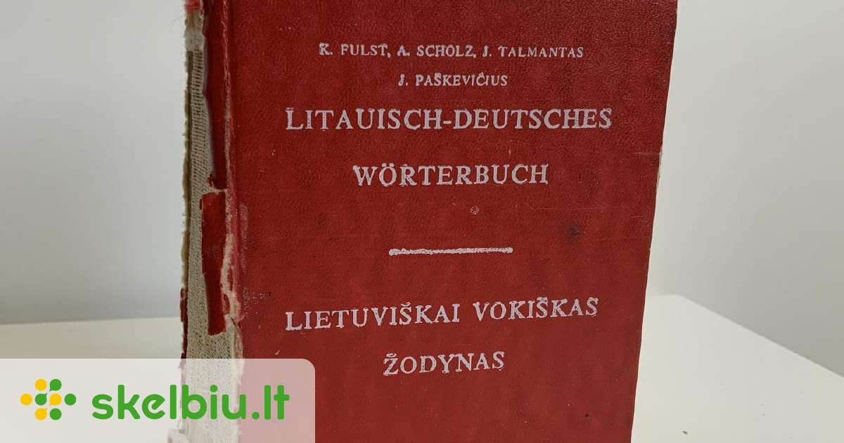 Knyga - Lietuviškai vokiškas žodynas - Skelbiu.lt