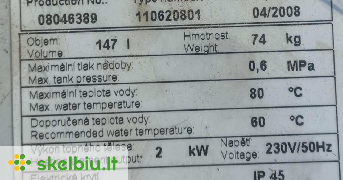 Dražice boileris. - Skelbiu.lt