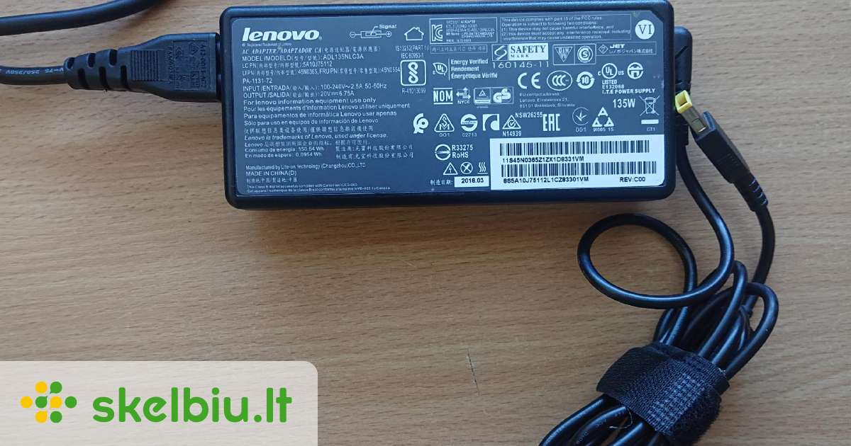 Lenovo pakrovejas Adl135 Nlc3a - Skelbiu.lt