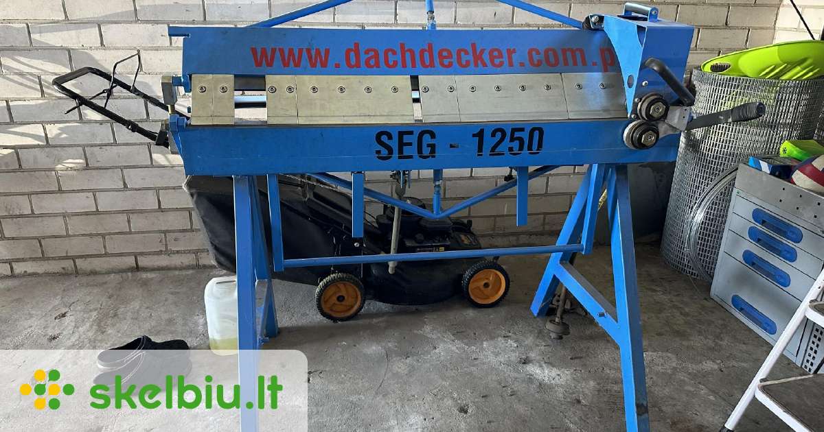 Parduodamos segmentinės skardos lankstymo staklės - Skelbiu.lt