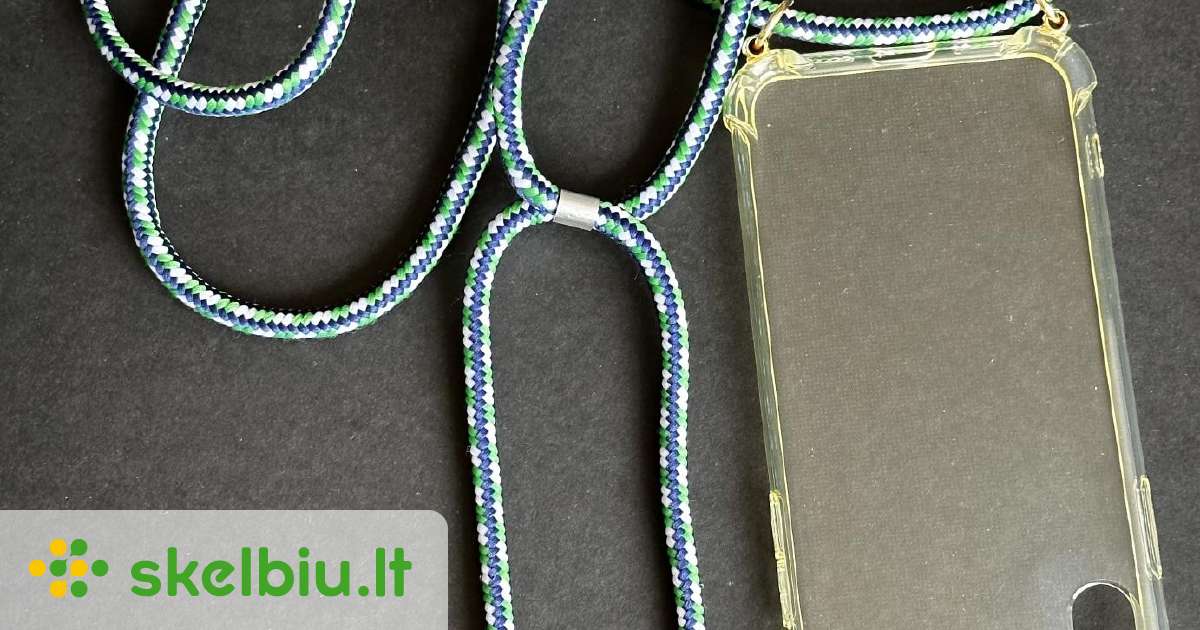 iPhone X telefono dėklas su virvele - Skelbiu.lt