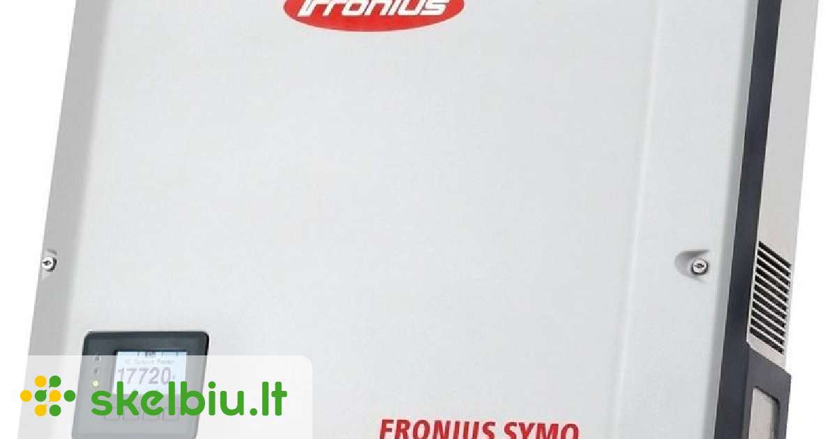 Inverteris Fronius Symo 6.0-3-m - Skelbiu.lt