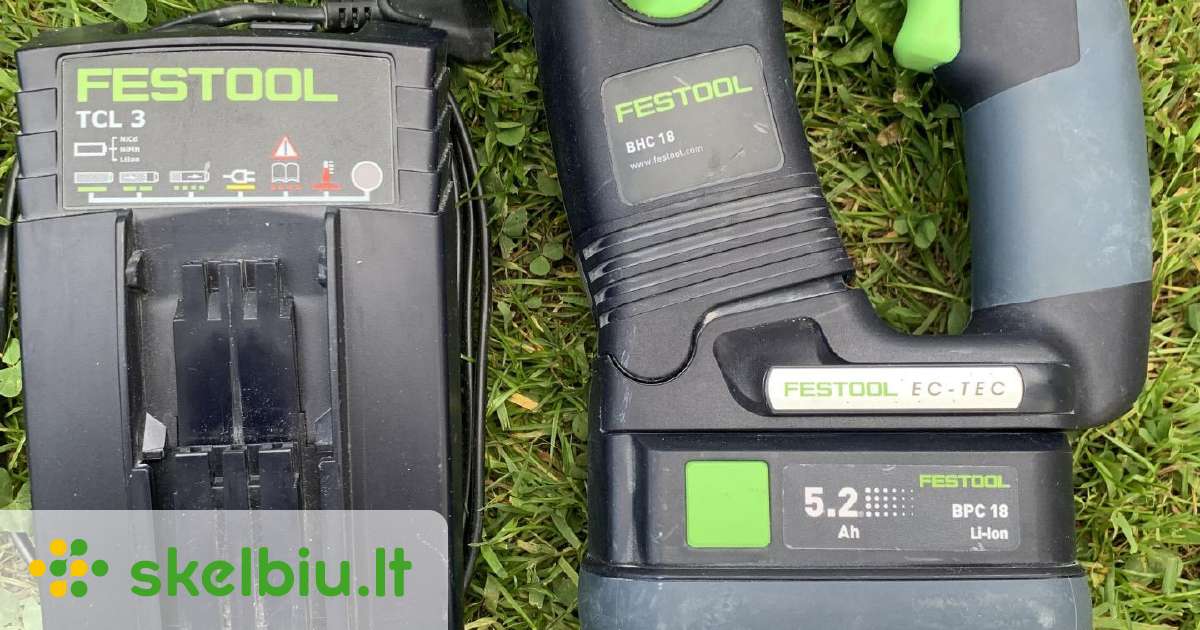 Akumuliatorinis perforatorius Festool Bhc 18 - Skelbiu.lt