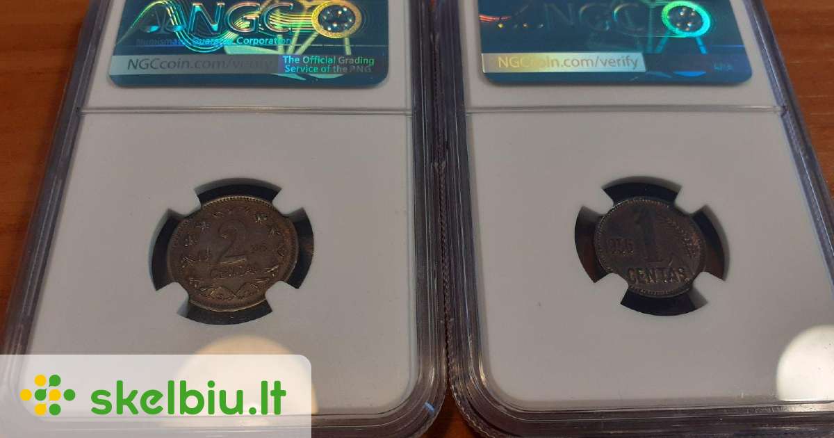 Sertifikuoti 1936 m. 1 ir 2 centai - Skelbiu.lt