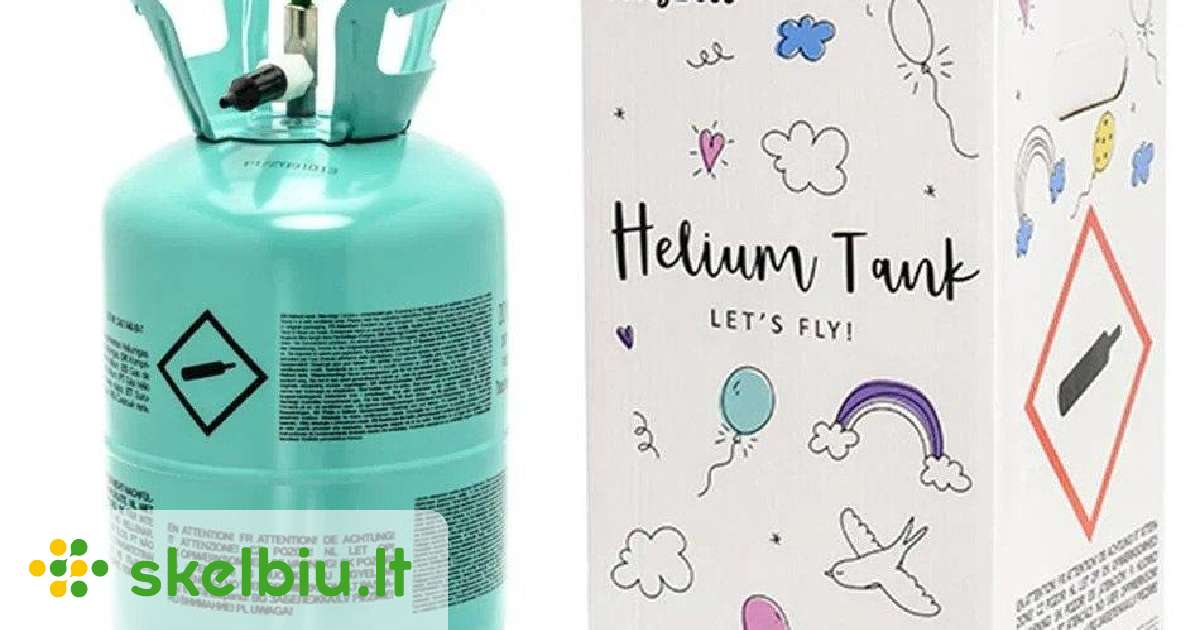 Helio dujos balionams Partydeco Let's Fly - Skelbiu.lt