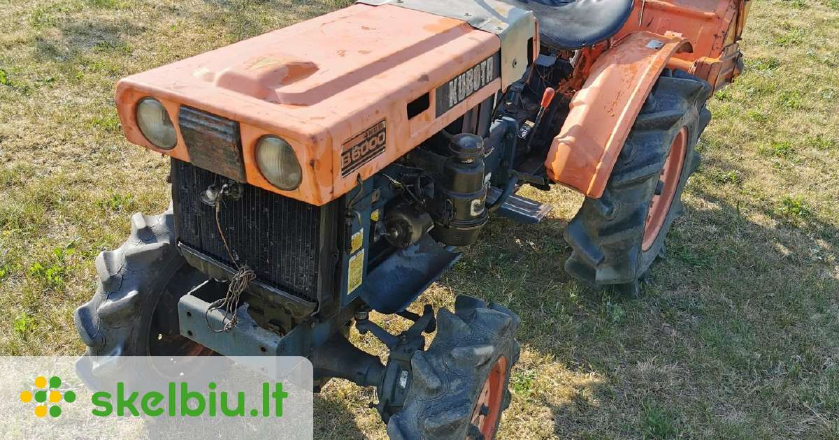 Kubota b6000 4x4 traktoriukas su freza. - Skelbiu.lt