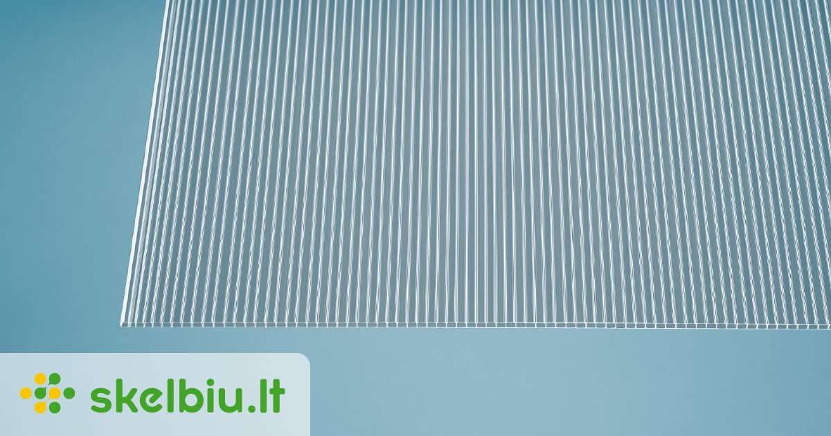 Polikarbonatas 4mm, Skaidrus 6m X 2,1m 700g/m2! - Skelbiu.lt