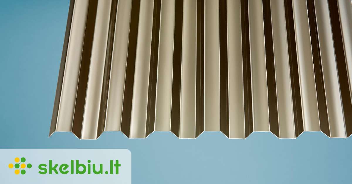 Guttagliss Pc 0,8mm Lakštas, Trapecija, Bronza 2m - Skelbiu.lt