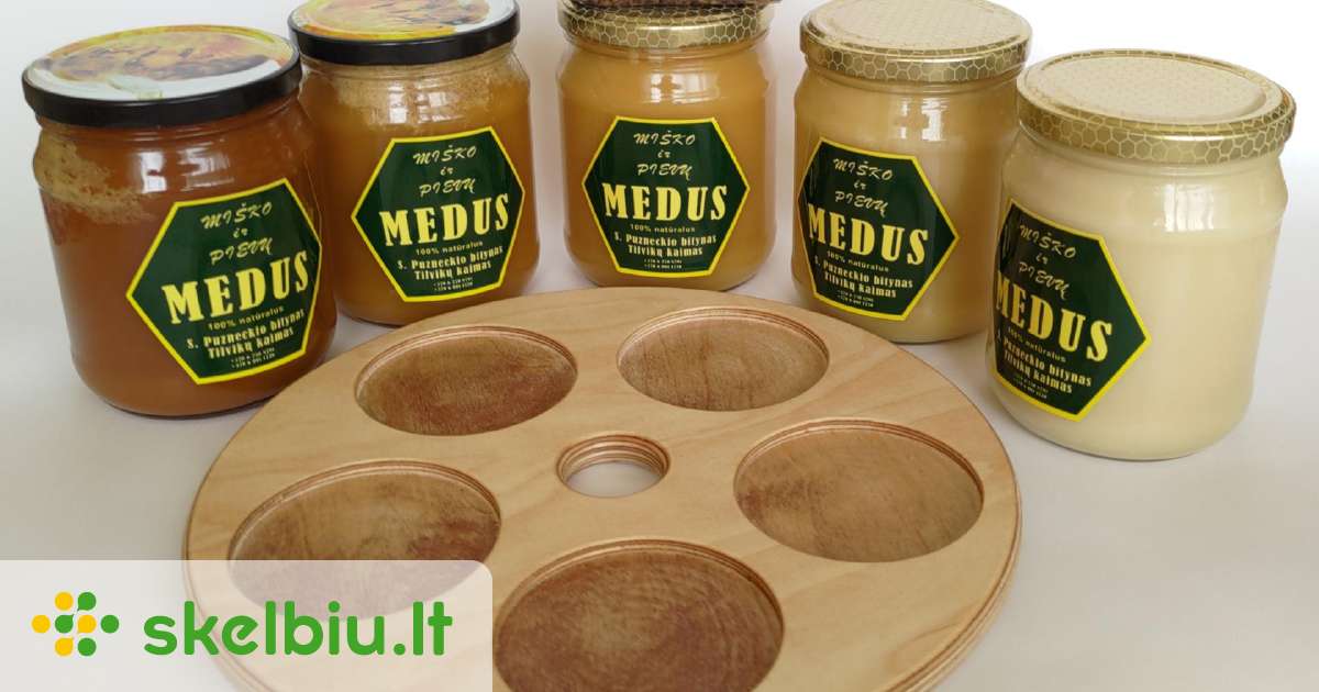 Šviežias 2023 emaitiskas medus 100 proc. naturalus - Skelbiu.lt