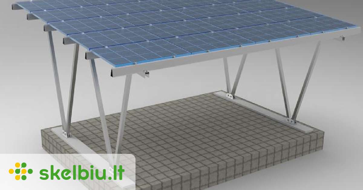 Automobilių stoginė saulės elektrinė - Skelbiu.lt
