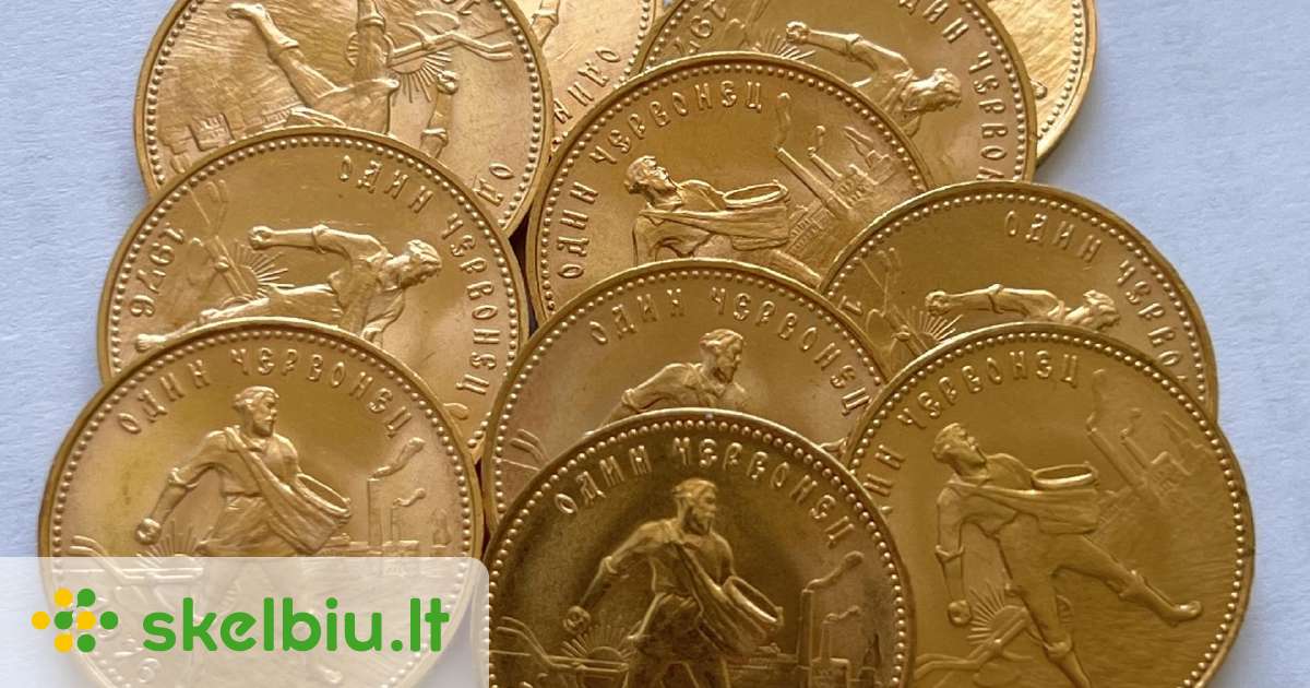 1 Červoncas - Sejikas, sovietų Rusija, auksas. - Skelbiu.lt