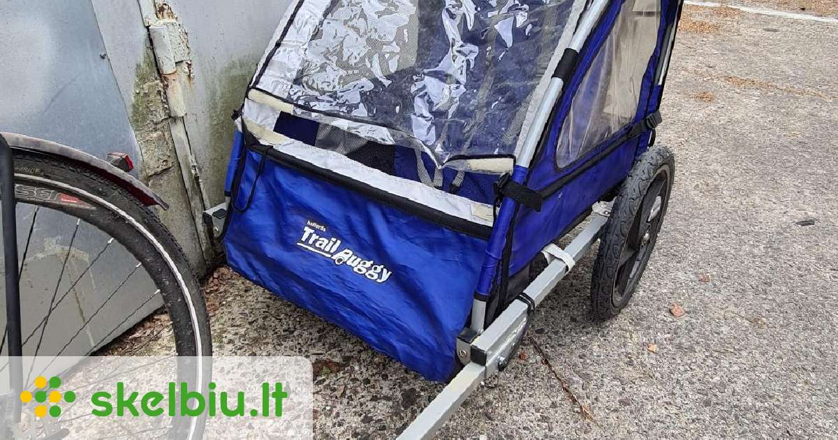 Dviračio vaikiška dvivietė priekaba - Skelbiu.lt
