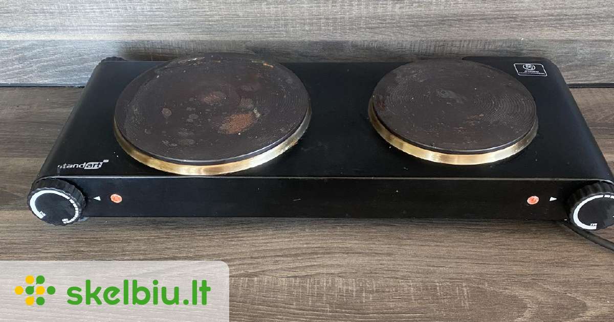 Mini viryklė Nešiojama, elektrinė, 2500 W, juoda - Skelbiu.lt