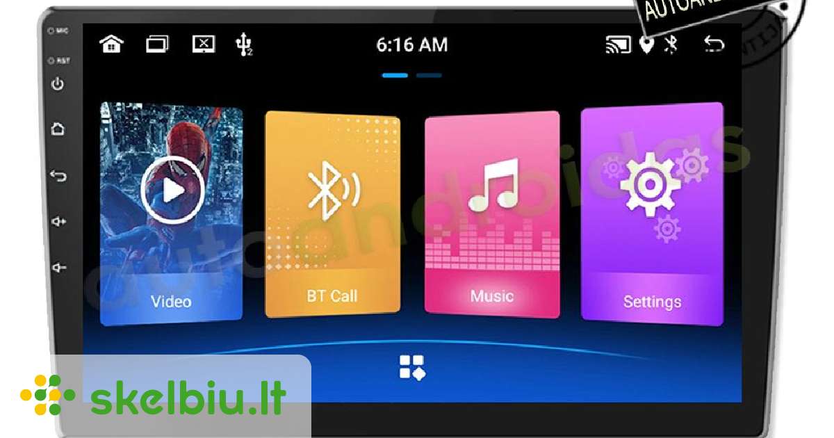 9" coliu Android Multimedia WiFi/GPS/usb/bluetooth - Skelbiu.lt