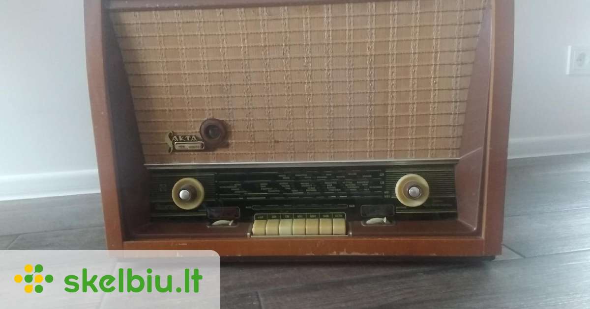 Vintage Sakta radija radiola plokštelių grotuvas - Skelbiu.lt