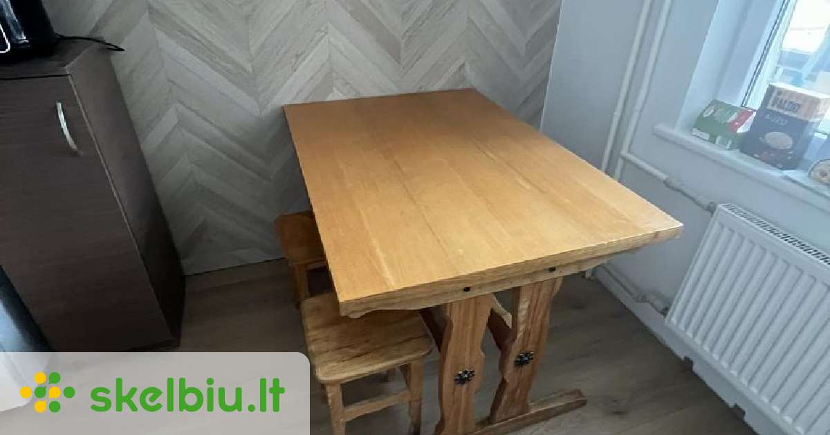 Skubiai Medinis stalas - Skelbiu.lt