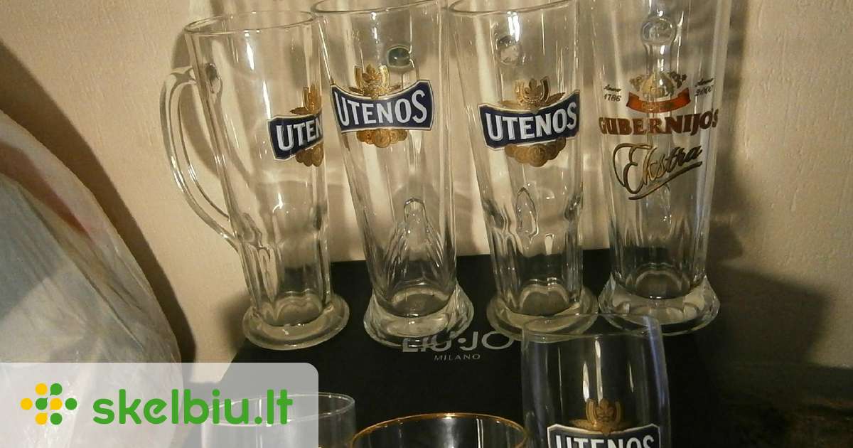 Alaus bokalai 0,5l Utenos, Gubernijos ,Baltijos - Skelbiu.lt