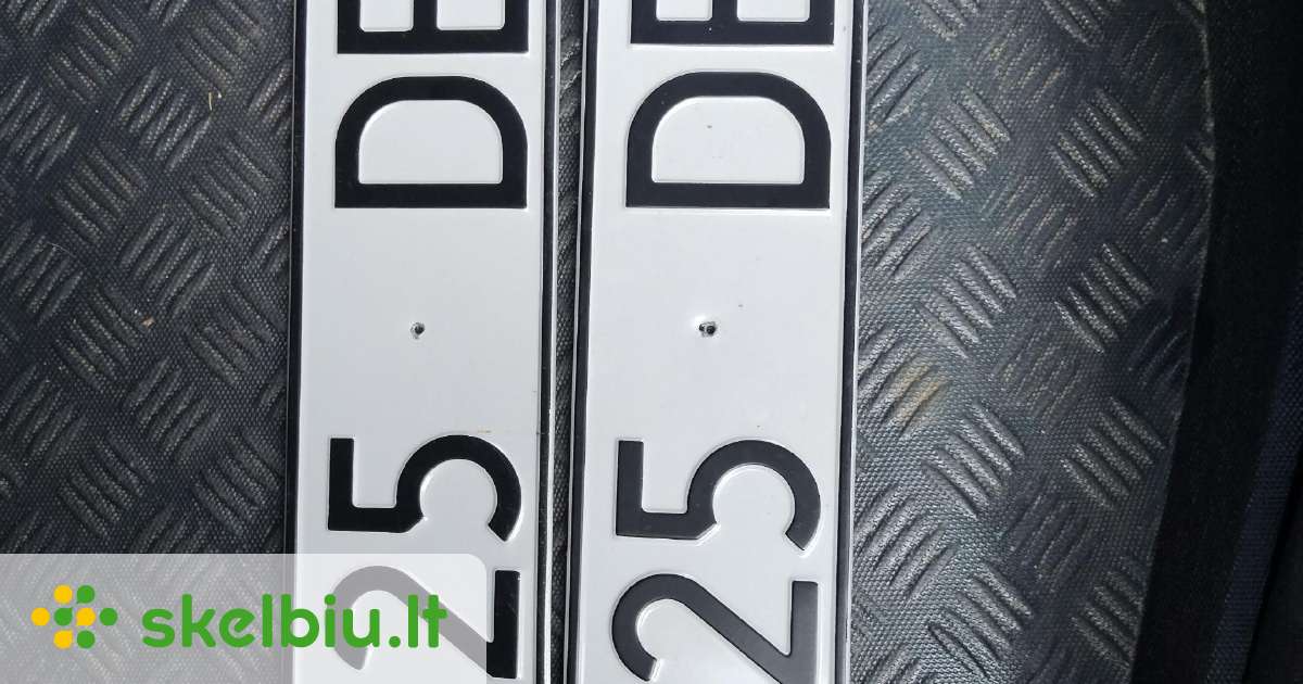 Auto numeriai - Skelbiu.lt