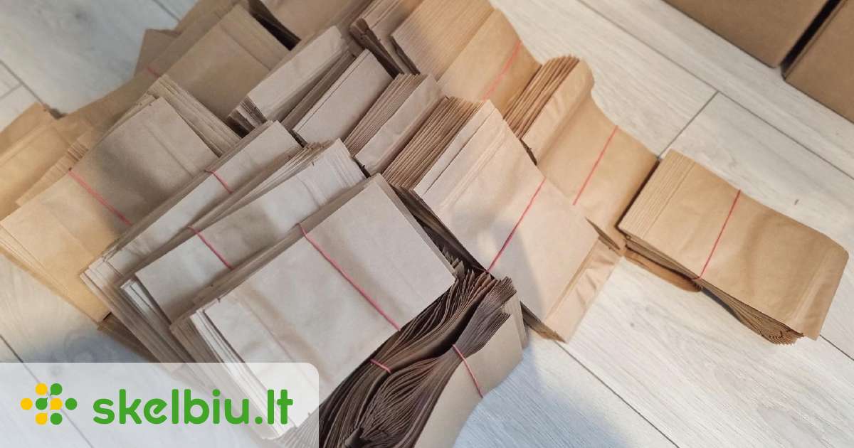 Popieriniai pakavimo maišeliai - Skelbiu.lt