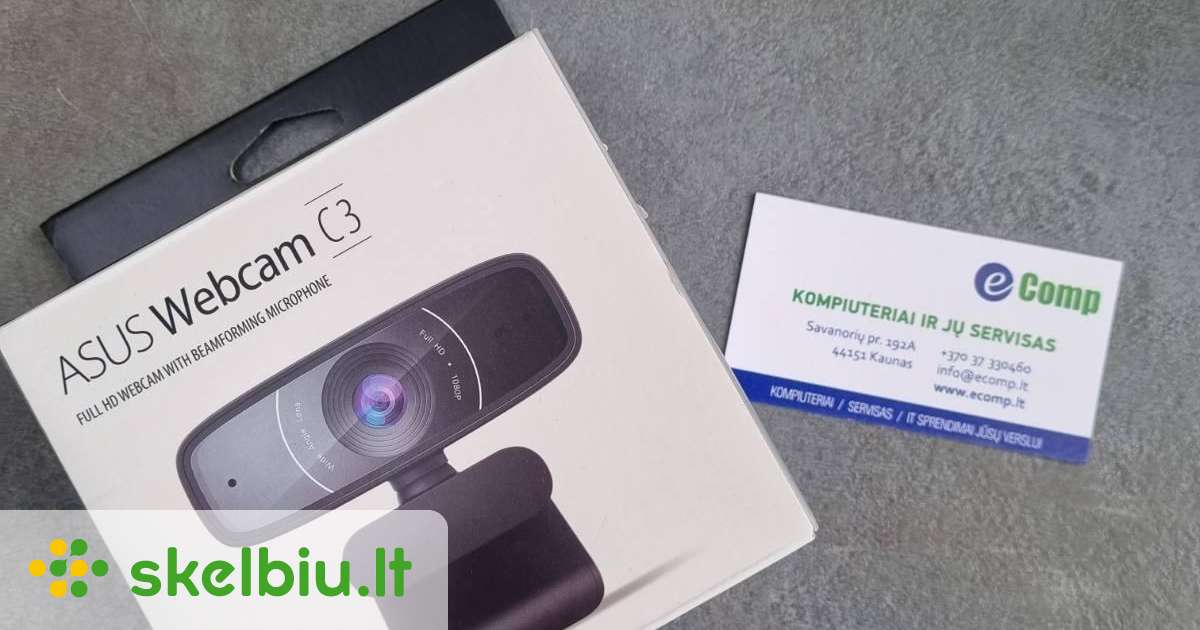 Internetinė kamera Asus Webcam C3 Full HD - Skelbiu.lt