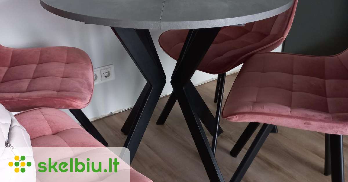 Valgomojo stalas transformeris ir kavos staliukas - Skelbiu.lt