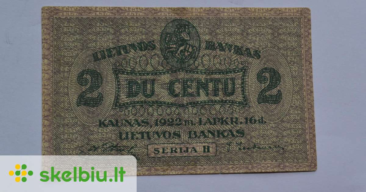 2 centai 1922 m.h - Skelbiu.lt