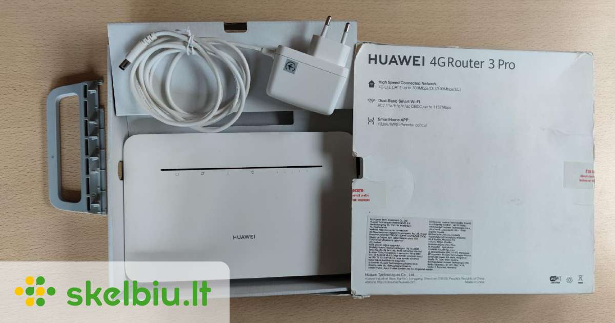 Internetas su Sim kortele, Huawei 4G Router 3 Pro - Skelbiu.lt