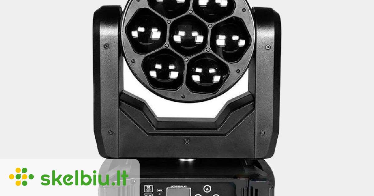 7x40w Rgbw Bee Eye Wash Zoom Judanti Galva - Skelbiu.lt