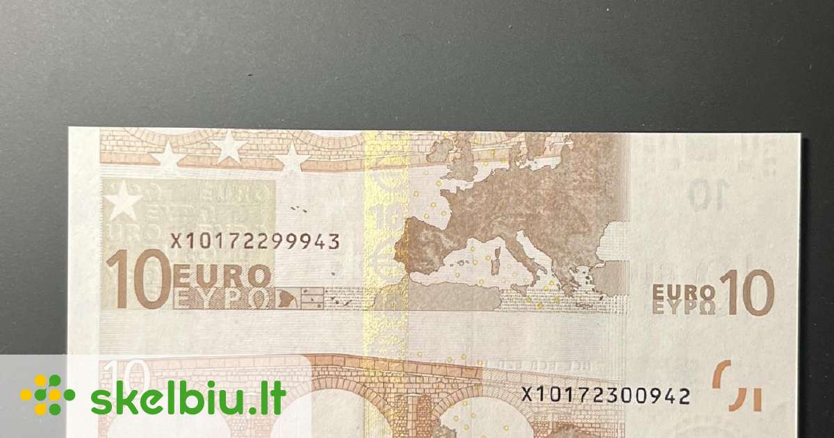 10e banknotas kirpimo klaida ! - Skelbiu.lt