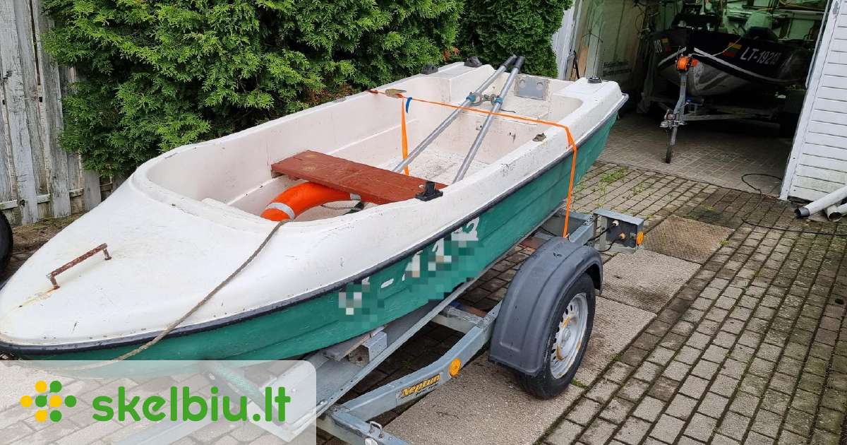 Plastikinė valtis 3,1 m. irklai, gelbėjimo ratas - Skelbiu.lt