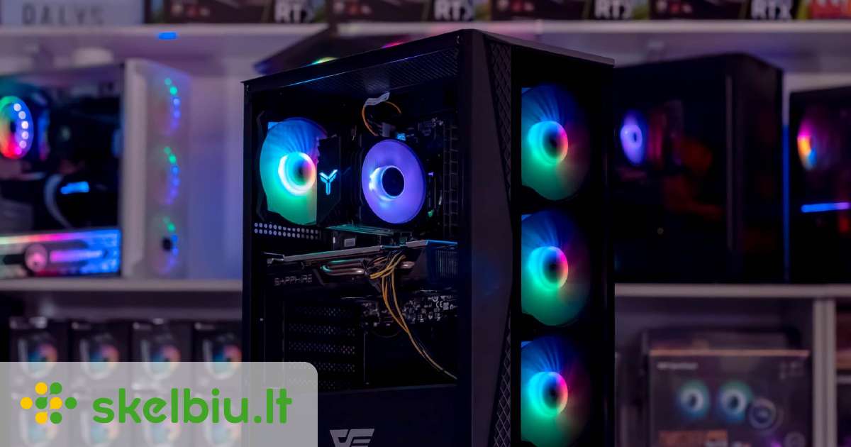 Korpusas Darkflash Dk352 su 4rgb Fan Juodas/baltas - Skelbiu.lt