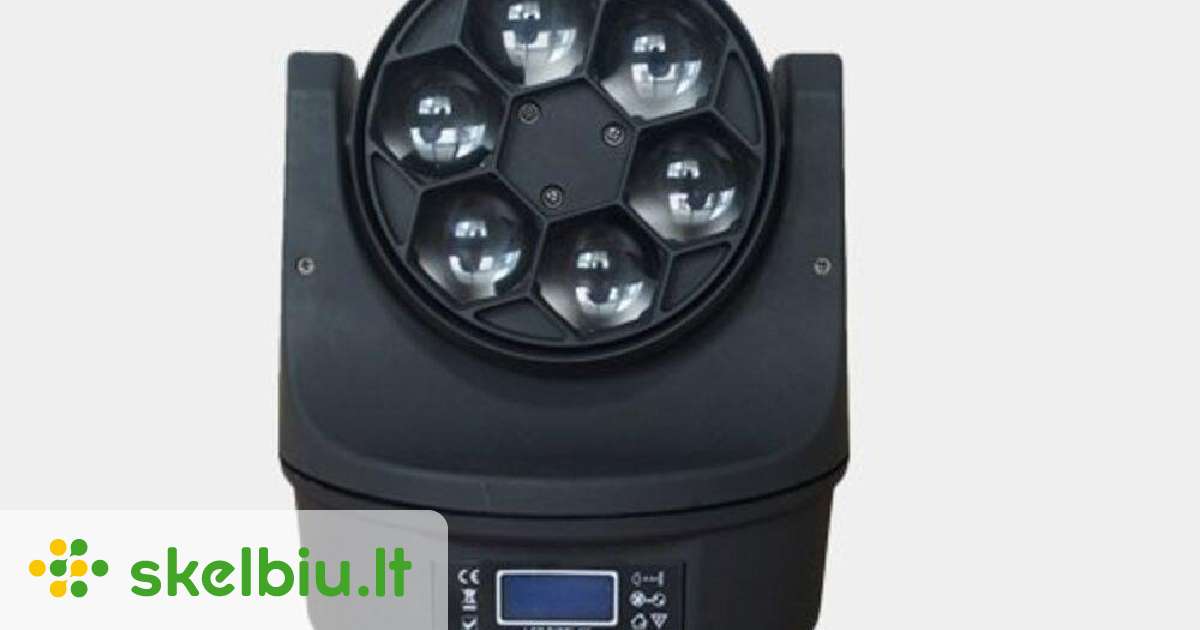 Mini 6x15w Rgbw Bee Eye Judanti Galva - Skelbiu.lt