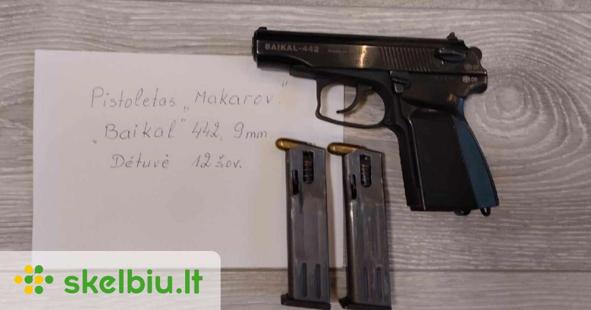 Kovinis Baikal 442 makarov 9mm - Skelbiu.lt