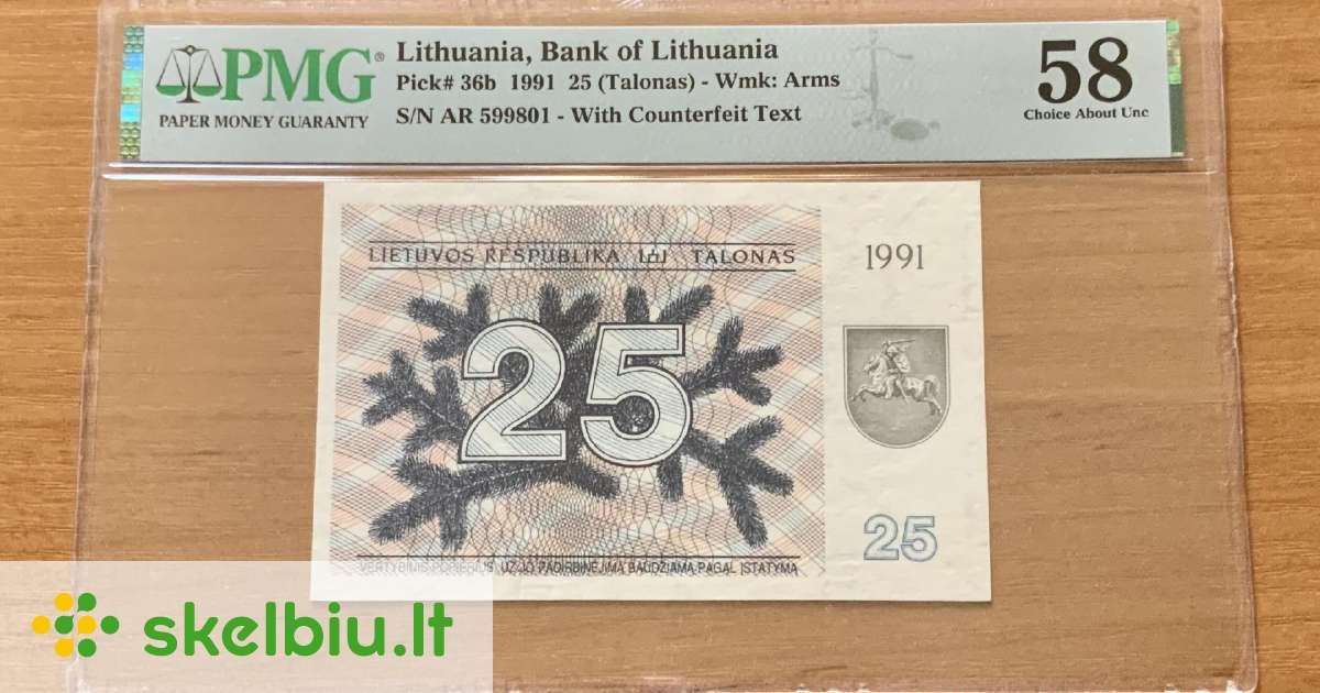 25 talonai 1991 skelbimai - Skelbiu.lt