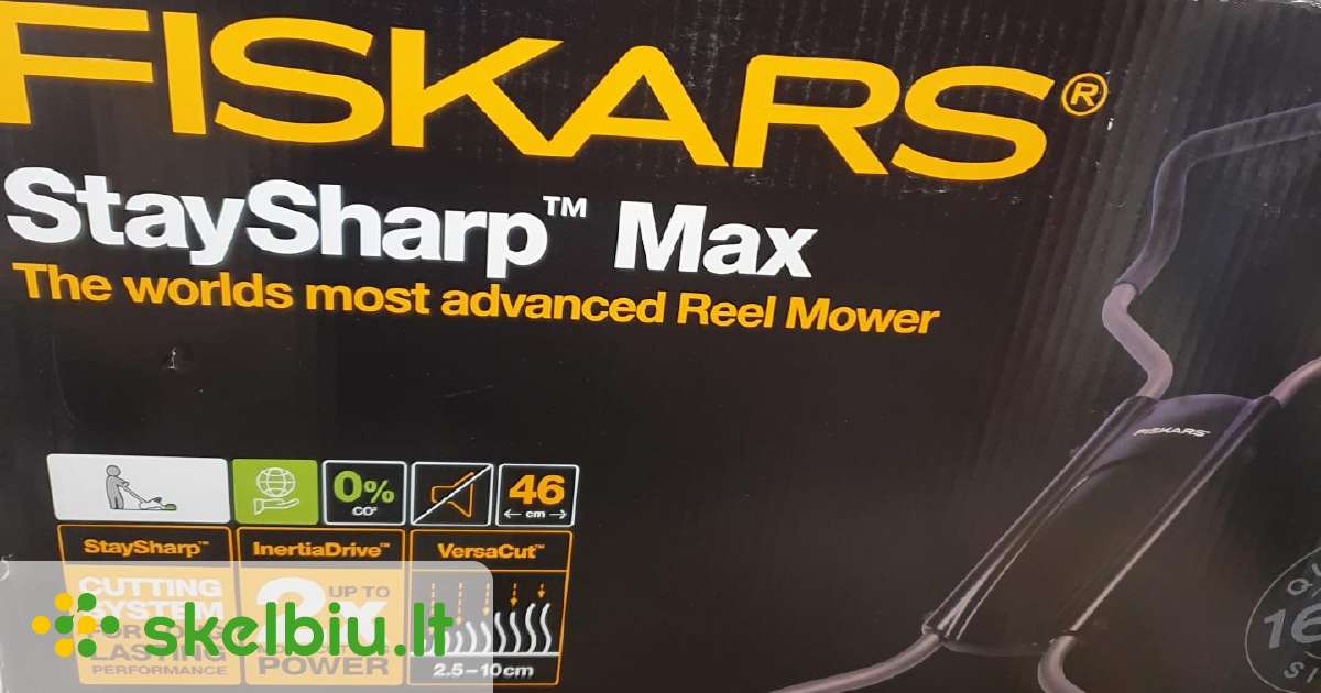 Fiskars vejapjovė Staysharp Max su surinkimu! - Skelbiu.lt