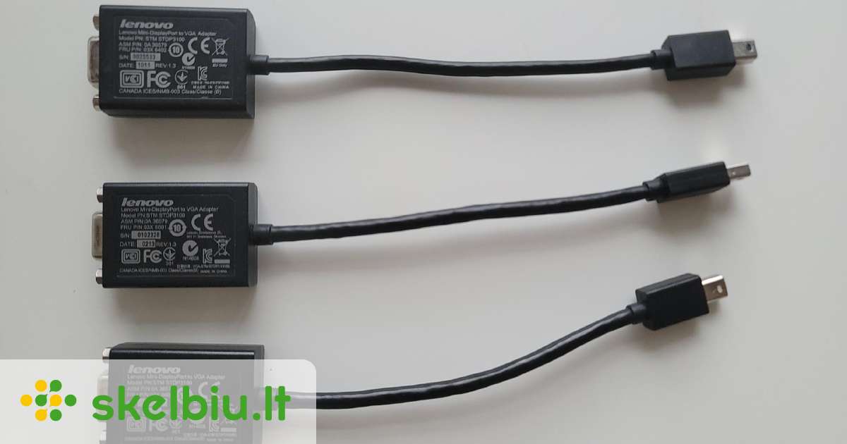 Lenovo Thinkpad Thunderbolt to Vga adapter - Skelbiu.lt