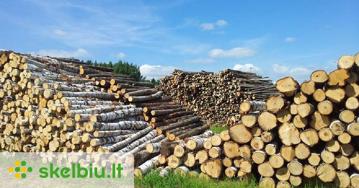 Beržo ir Ąžuolo malkos (Rąstais) - Skelbiu.lt