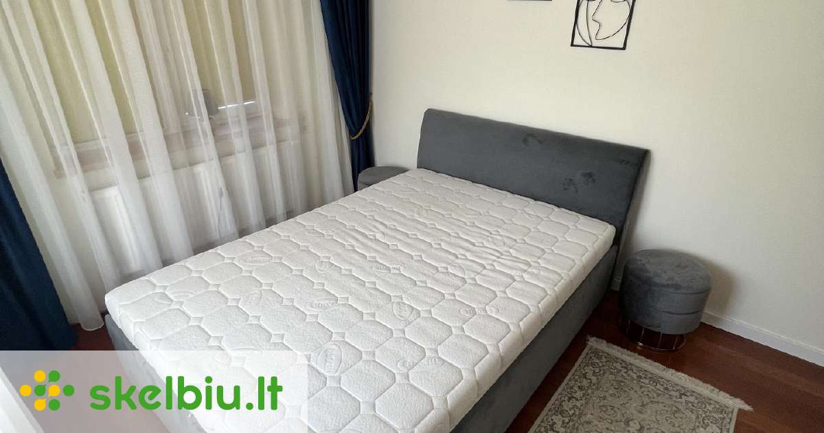 Miegamojo lova dvigulė 140x200 su čiužiniu - Skelbiu.lt
