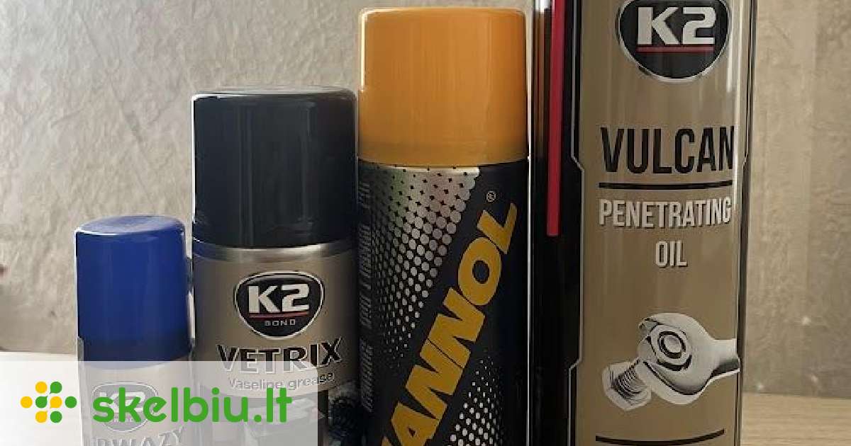 K2, Mannol, nanooil, Berner, Wd-40 produkcija - Skelbiu.lt