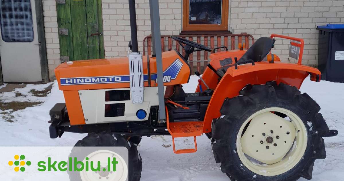Mini traktorius, traktoriukas Hinomoto E204 - Skelbiu.lt
