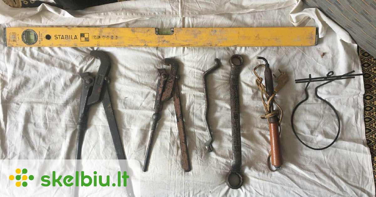 Įrankiai, raktai, gulsčiukas - Skelbiu.lt