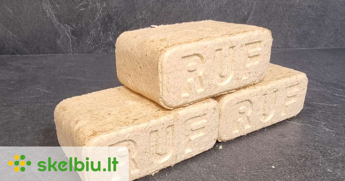 Išparduodam! Ruf medžio briketai už geras kainas. - Skelbiu.lt