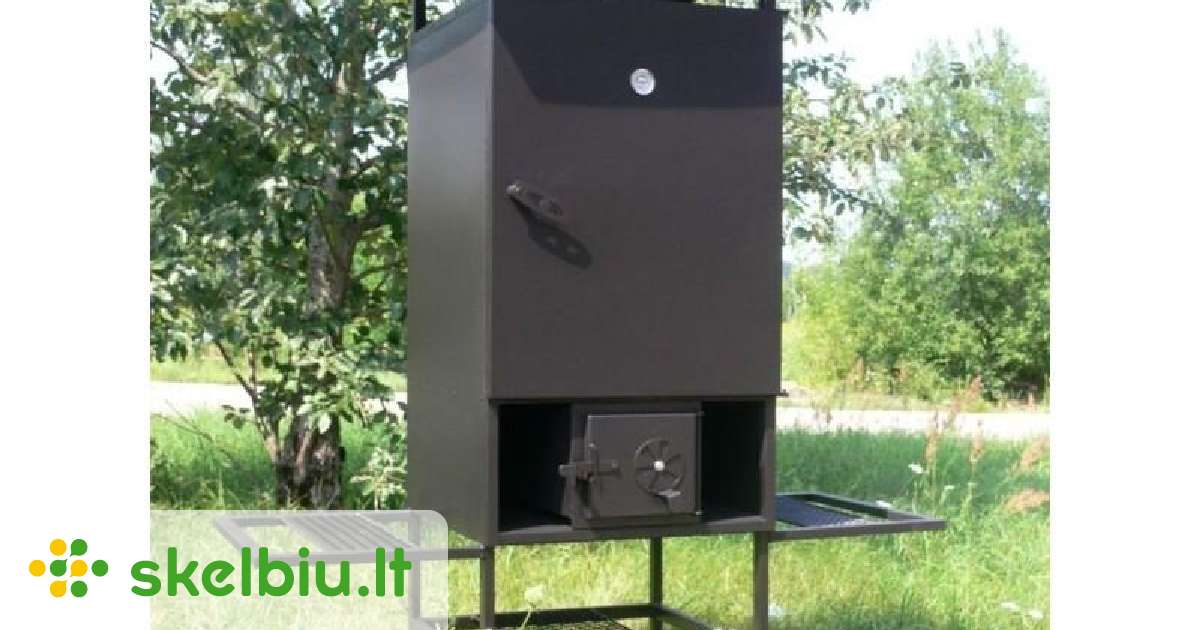 Rūkykla 200l su stogeliu ir pakyla - Skelbiu.lt