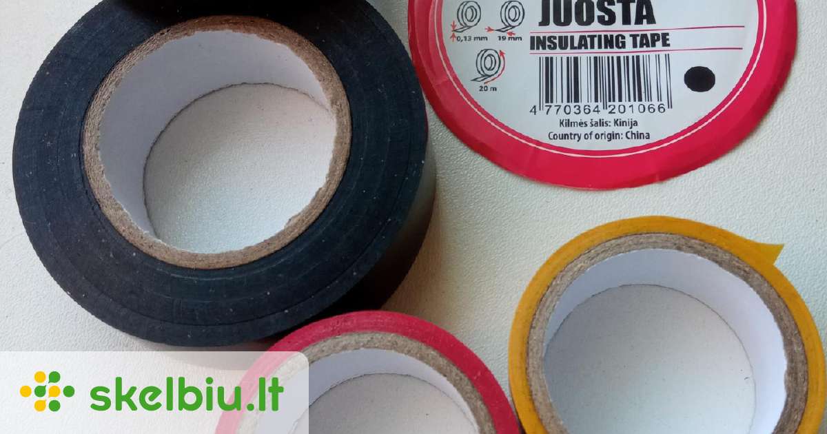 Izoliacine juosta ir dvipusė juosta - Skelbiu.lt