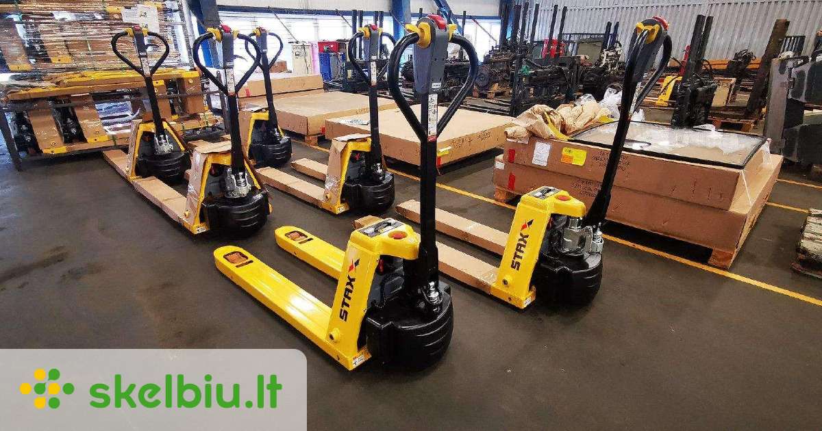 Naujas Elektrinis palečių vežimėlis Staxx 2000kg - Skelbiu.lt